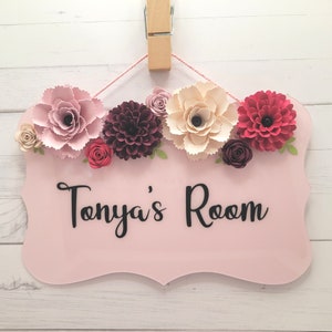 Custom Acrylic Hanging Sign, Personalized Name Sign, Business Sign ...