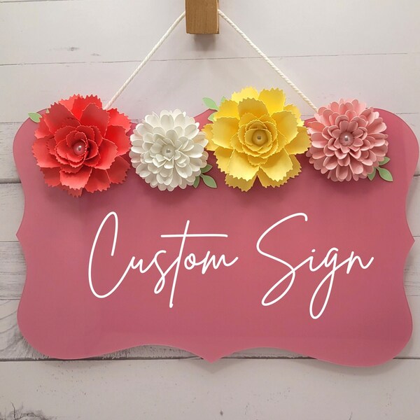 Hanging Name Sign - Etsy