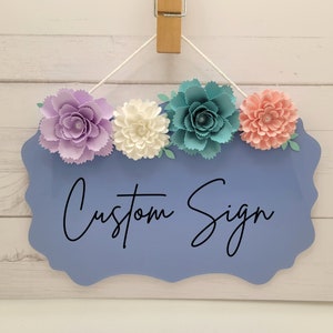 Custom Acrylic Hanging Sign Door Name Sign Business Sign - Etsy