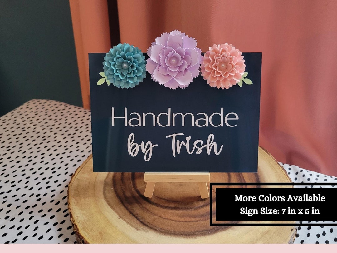 Personalized Acrylic Sign, Birthday Party Event Sign With Flowers ...