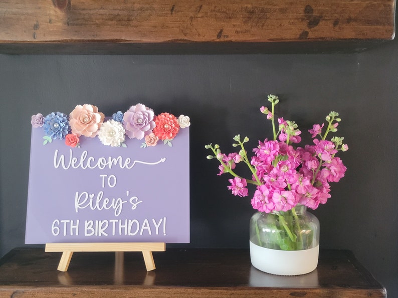 Custom Acrylic Birthday Party Table Sign Personalized Event - Etsy