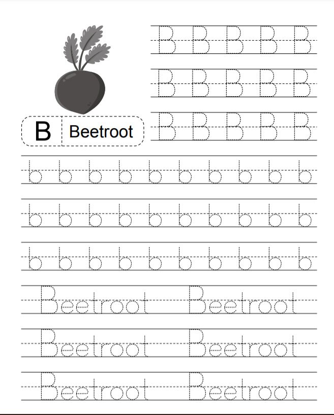Fruits and Veggies Alphabet Handwriting Workbook - Etsy