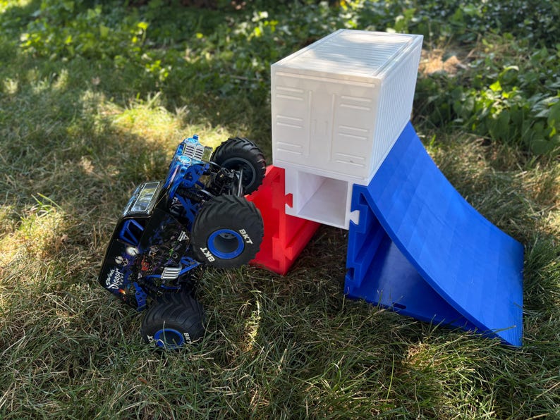 3D Printed RC Car Ramp: Modular Stunt Track for 1/18 Scale LMT Mini - Etsy
