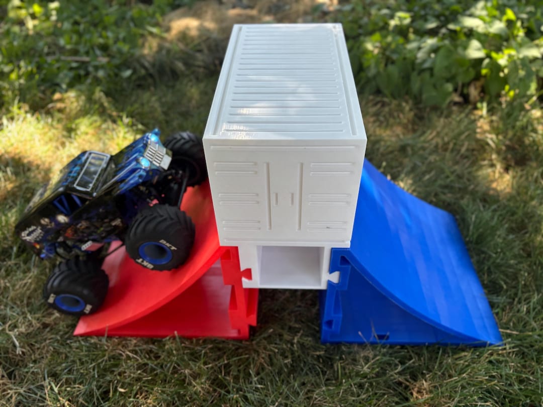 3D Printed RC Car Ramp: Modular Stunt Track for 1/18 Scale LMT Mini - Etsy