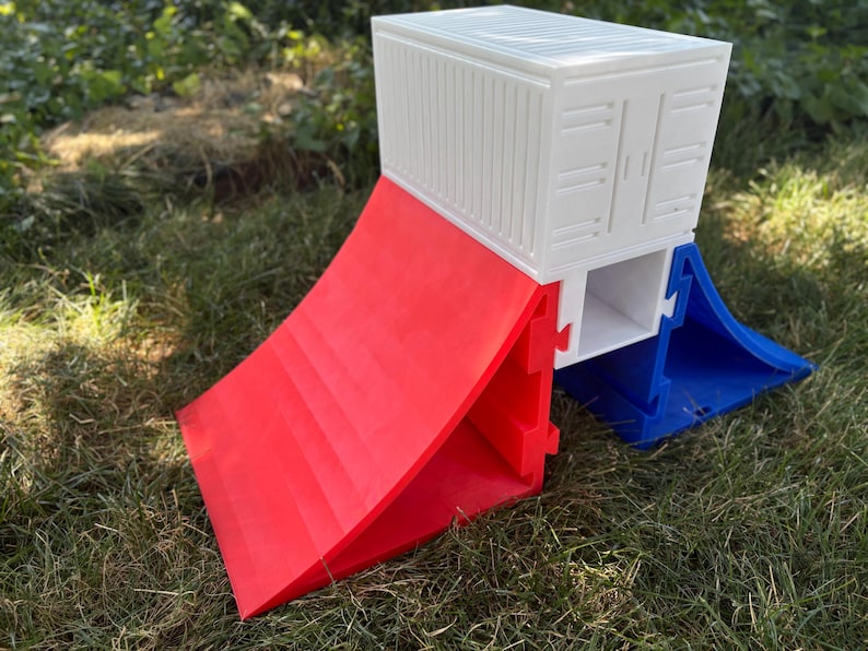 3D Printed RC Car Ramp: Modular Stunt Track for 1/18 Scale LMT Mini - Etsy