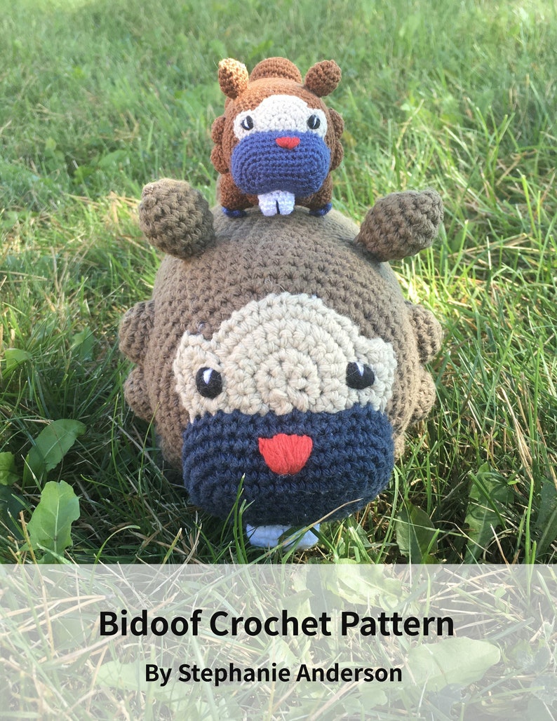 Bidoof Crochet Pattern PDF Download - Etsy