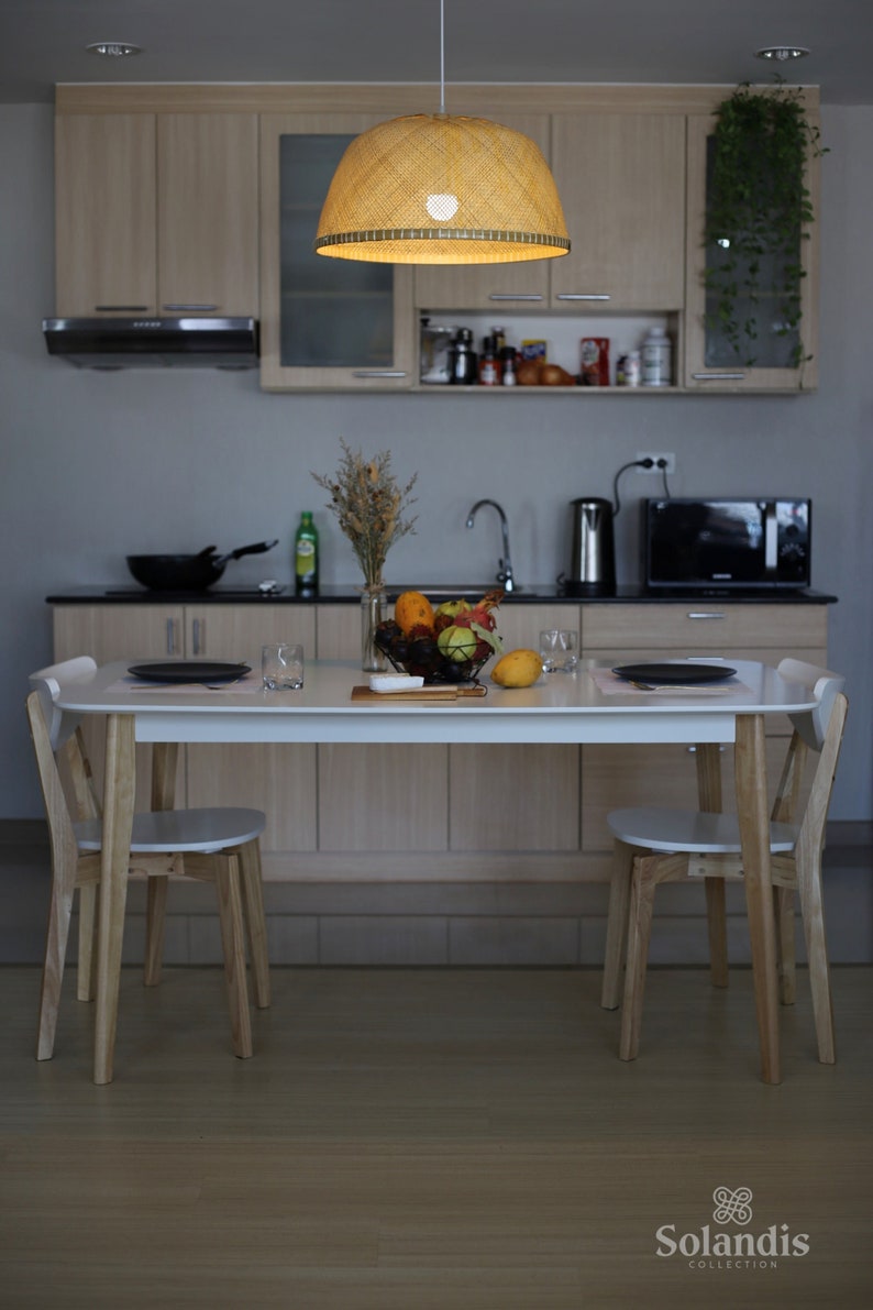 Bamboo Pendant Light Traditional Basket Ceiling Light - Etsy