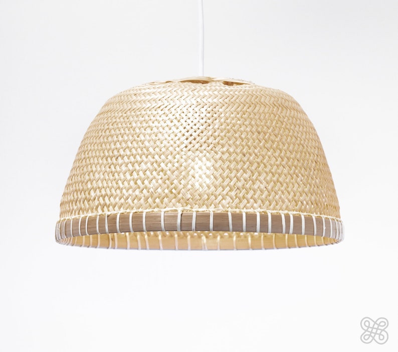 Bamboo Pendant Light Traditional Basket Ceiling Light - Etsy