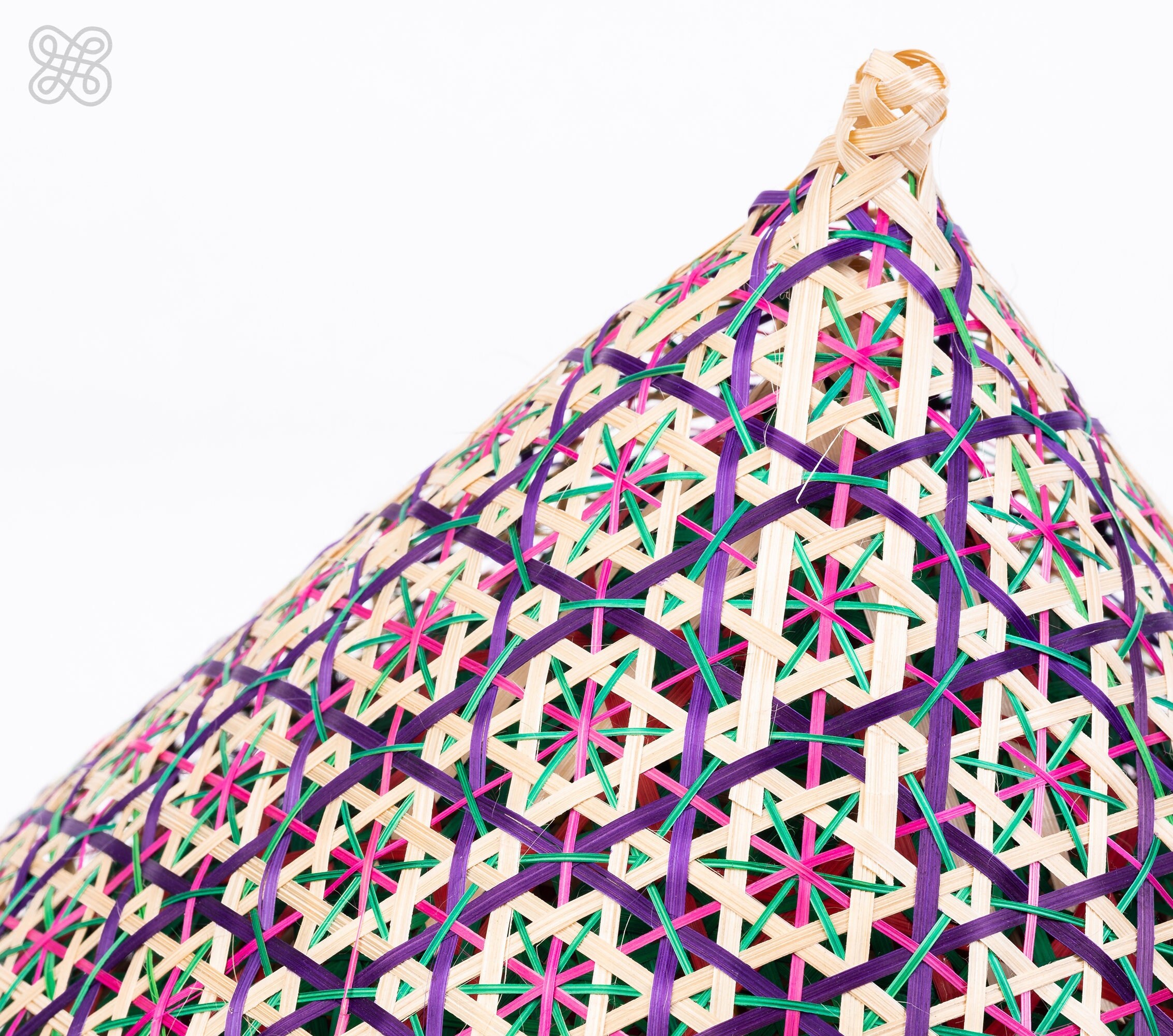 Handmade Bamboo Lampshade, Thai Pikon Flower Pattern, Bohemian Decor - Etsy