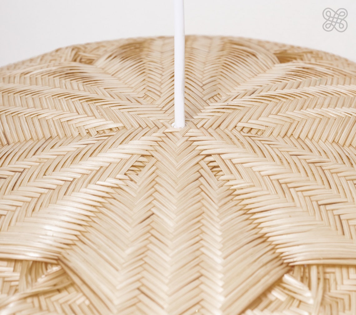 Bamboo Pendant Light Traditional Basket Ceiling Light - Etsy