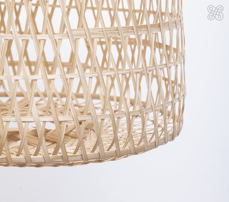 Bamboo Pendant Light Handmade Basket Ceiling Light Bohemian - Etsy