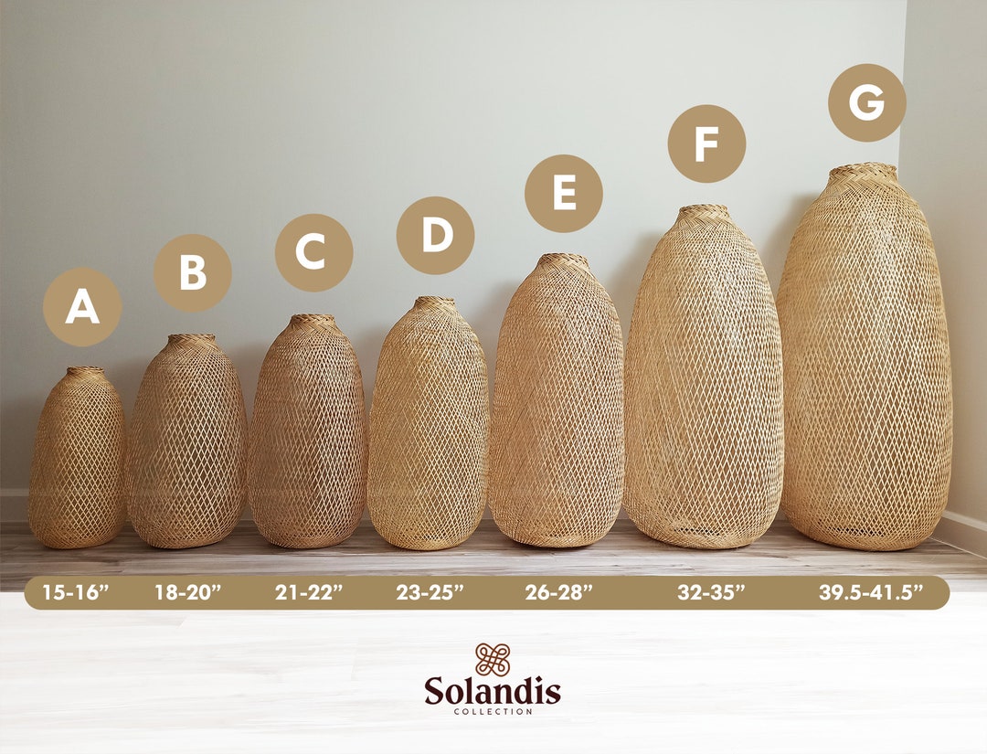 Minimal Flexible Bamboo Lamp Shade, Pendant Light, Fish Trap Lamp, Yoga ...