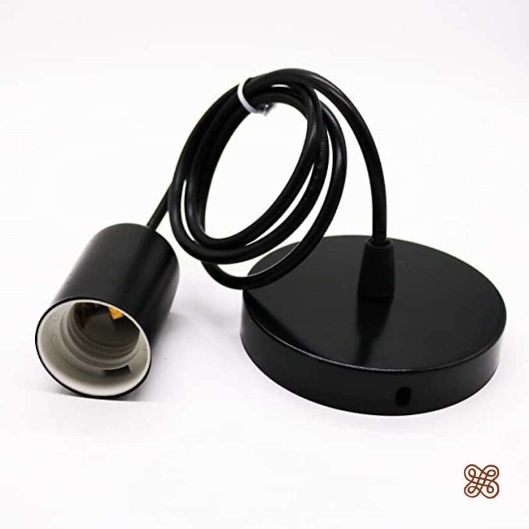 Pendant Light Ceiling Set | Black Ceiling Set | Black Canopy | Ceiling Light Cord | Hanging Lamp ...