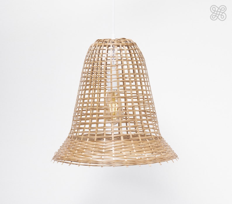 Bamboo Pendant Light Wooden Ceiling Light Handmade Asian - Etsy