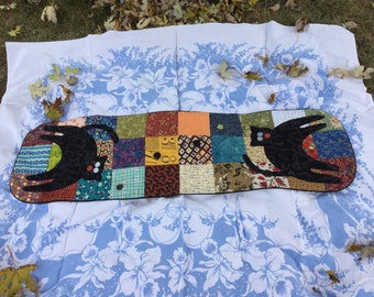 Skeleton Boogie Black Halloween Table Runner - Etsy