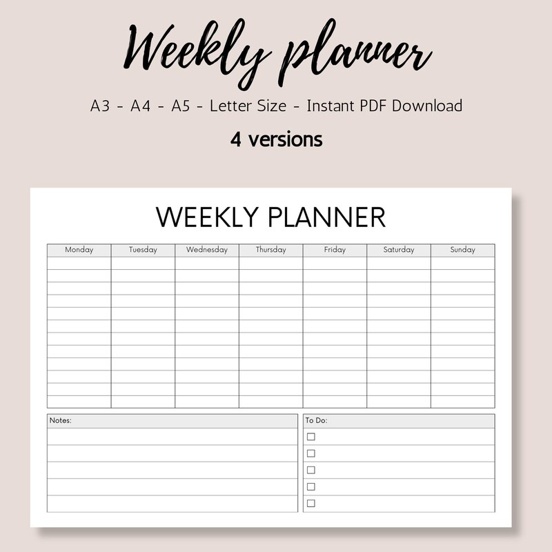 TemplateAndOrganise - Etsy Australia