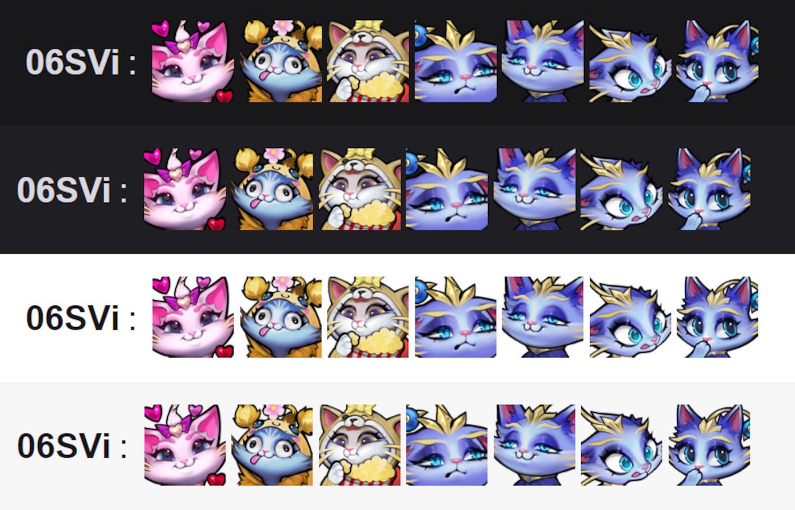 Yuumi Emotes League of Legends Discord Twitch TV Youtube Yuubee ...