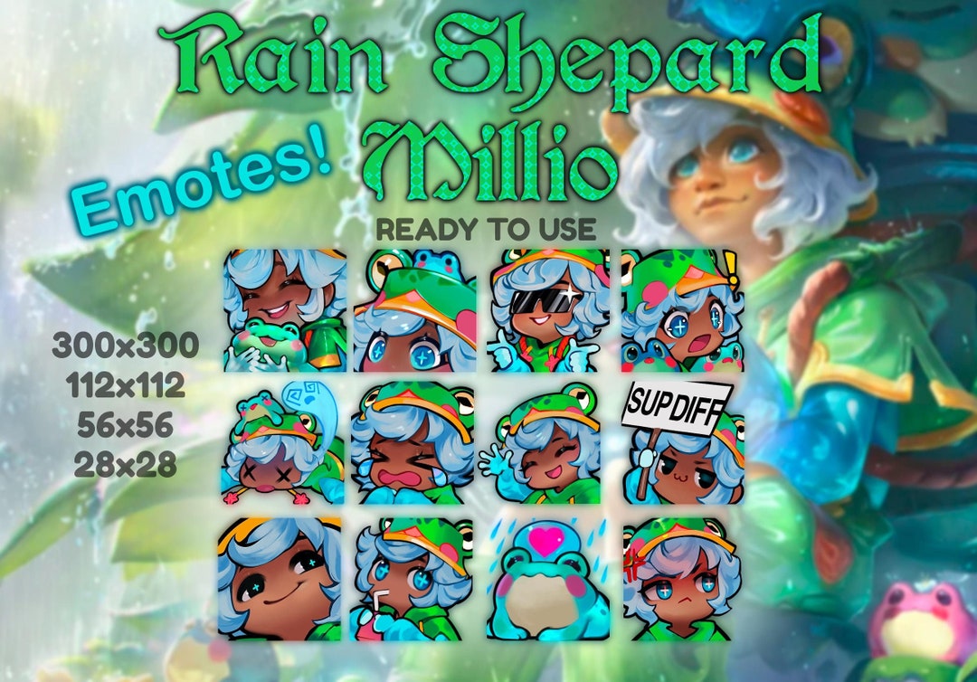 Rain Shepherd Milio Emotes League of Legends Twitchtv Discord Youtube ...