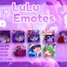 Lulu Emotes League of Legends for Twitch Discord Youtube Cute Silly - Etsy