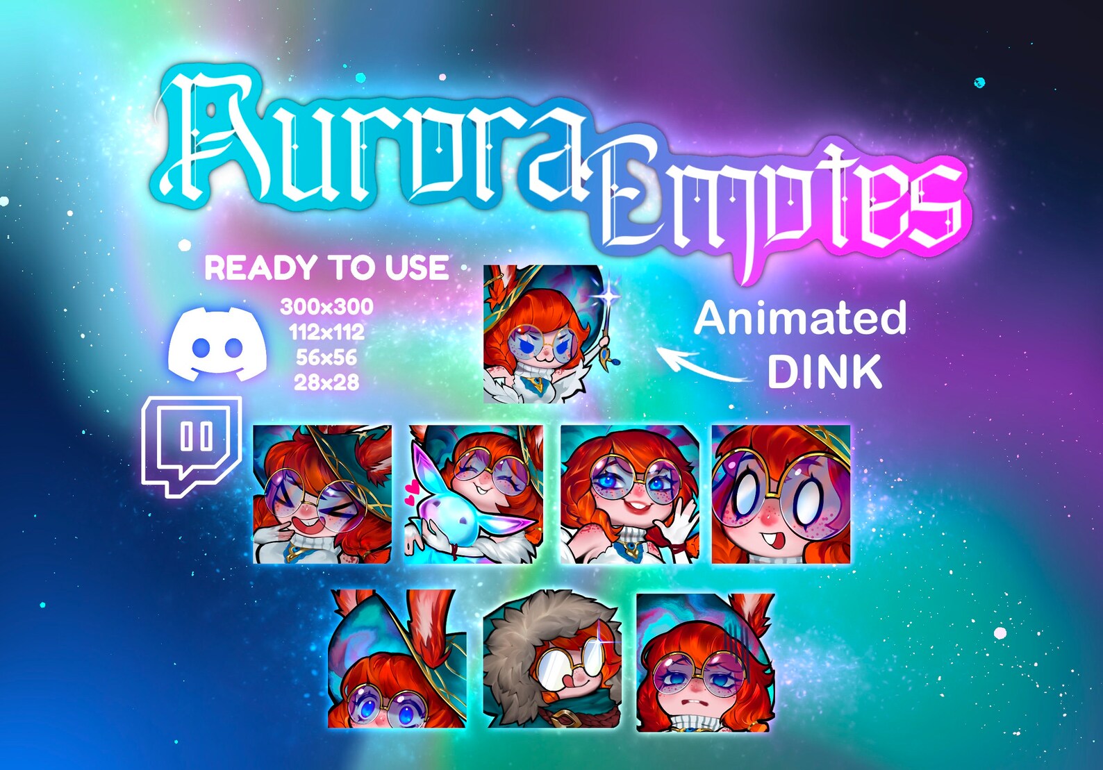 Aurora Emotes League of Legends! With Animated DINK - Etsy