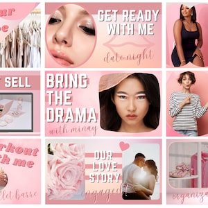 Youtube Thumbnail Templates | Pink Editable Canva Templates | Gradient ...