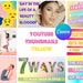 Youtube Thumbnail Template Canva Editable Templates Yellow Gradient ...