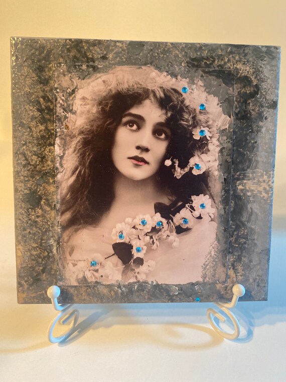 Amy Webster Pre-raphaelite Goddess Tile Art - Etsy