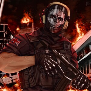 Ghost” Simon Riley Fanart Print - Etsy