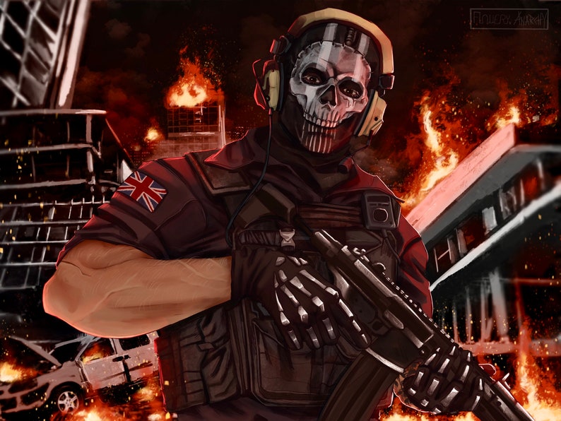 Ghost Simon Riley Fanart Print - Etsy