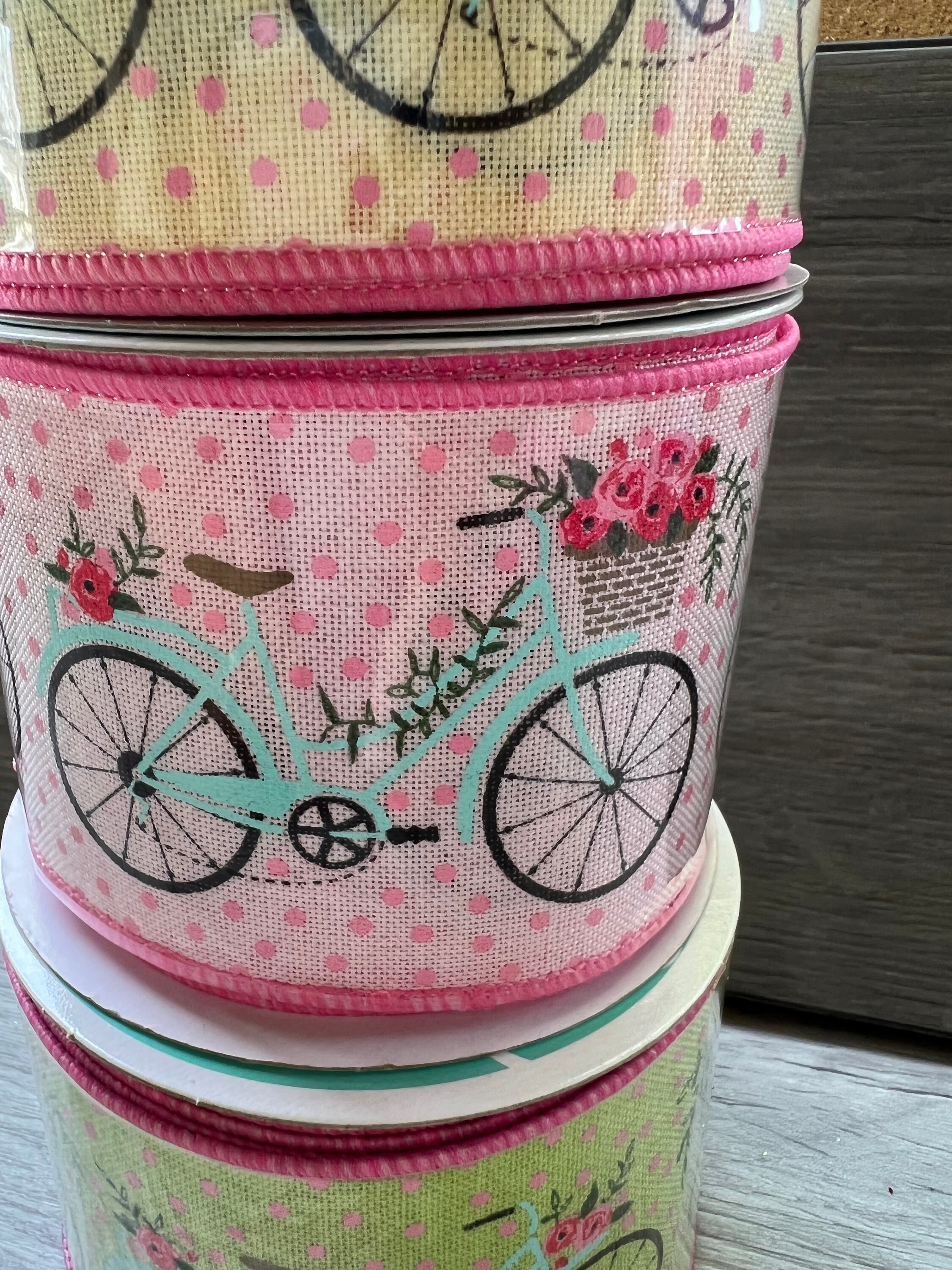 Bicycle Spring Wired Ribbon-bicycle Ribbon-bike Ribbon-bicycle Wired ...