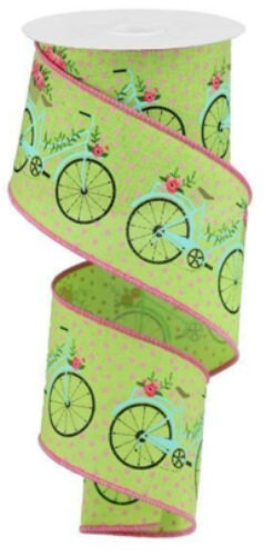 Bicycle Spring Wired Ribbon-bicycle Ribbon-bike Ribbon-bicycle Wired ...
