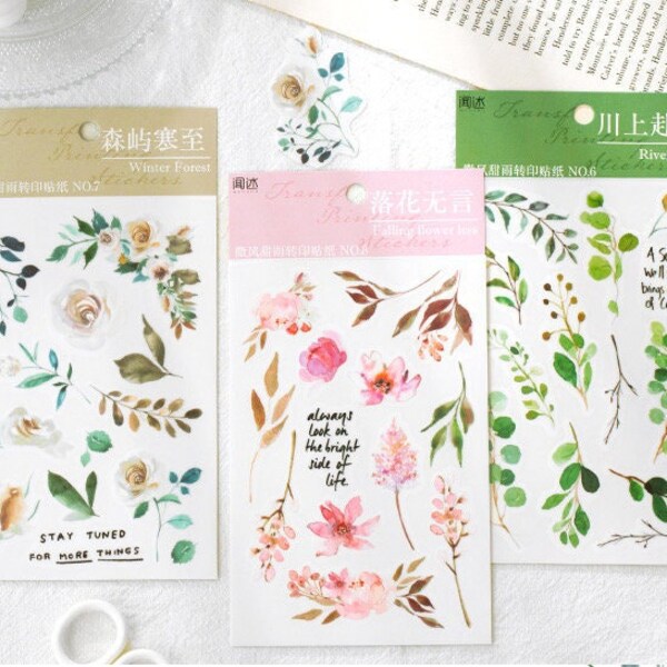 Flower Rub Ons - Etsy