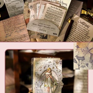 100 Pcs, Vintage Paper Ephemera, Background Embellishment, Scrapbook ...