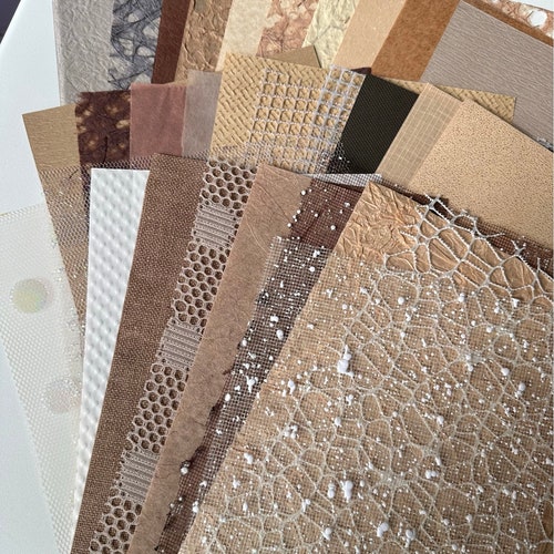 10 Sheet Special Texture Scrapbook Paper Assorted Set - Etsy