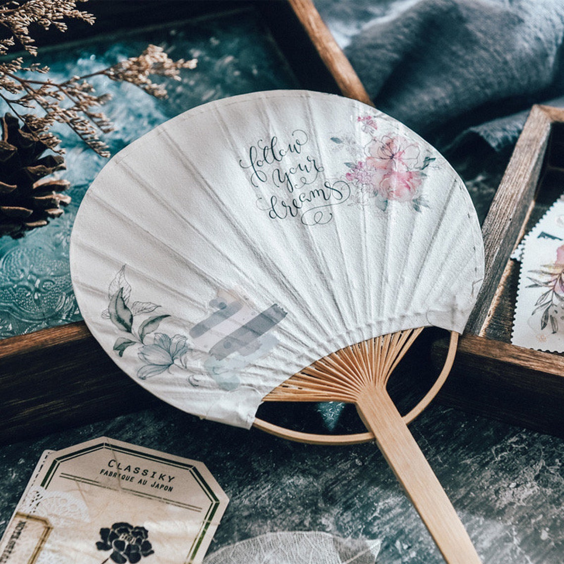 2 Sheets Watercolor Sketch Flower Rub-on Sticker Transfer - Etsy