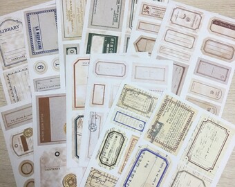 Sticker Sheet Journal - Etsy