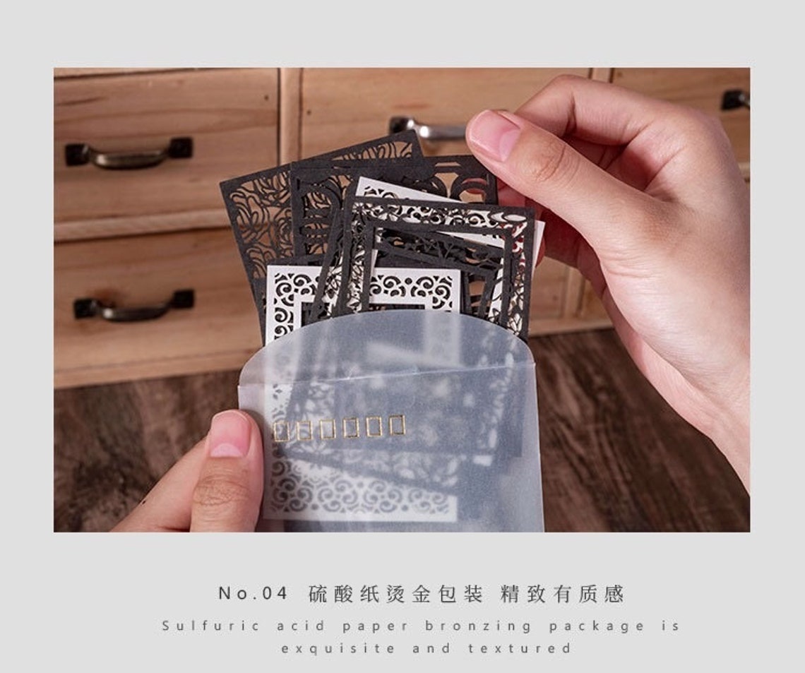 20 Pcs Die-cut Background Frame Vintage Paper Ephemera - Etsy