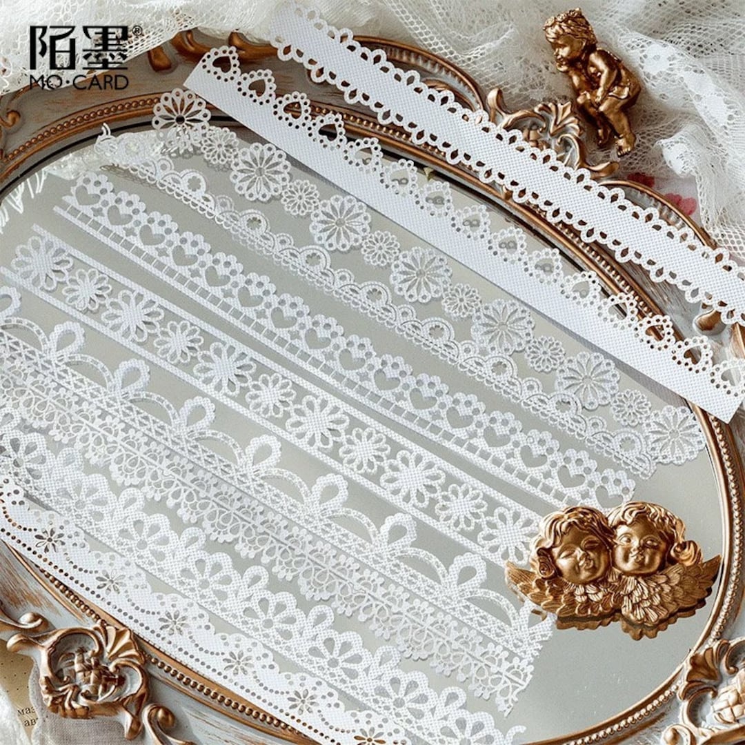 10 Pcs Die-cut, Lace, Vintage Paper Ephemera, Scrapbook, Collage ...