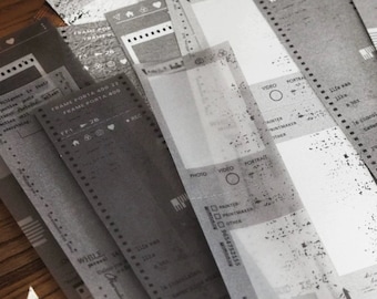 60pcs, White Vintage Label Sheet, Paper Ephemera, Memo, Scrapbooking ...