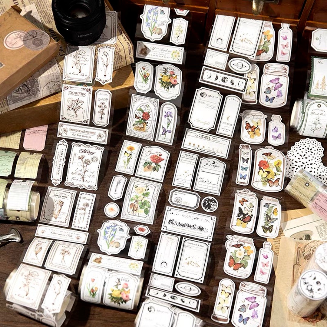 2m Roll, Die-cut Retro Sticker Tape, Journal Supplies, Scrapbook ...