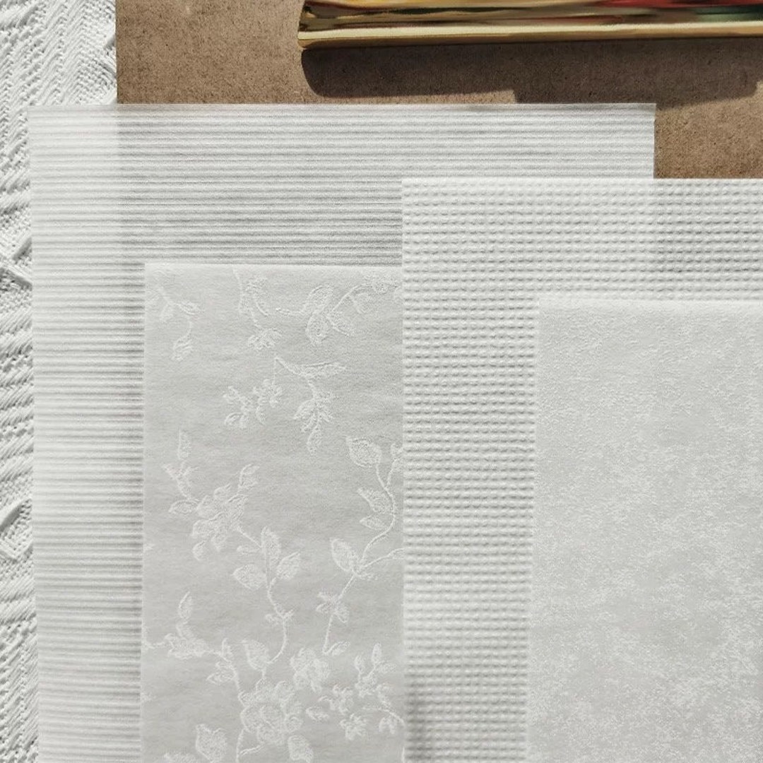 10 Sheets, Pure White Texture Paper Assorted Set, A5, Scrapbook ...