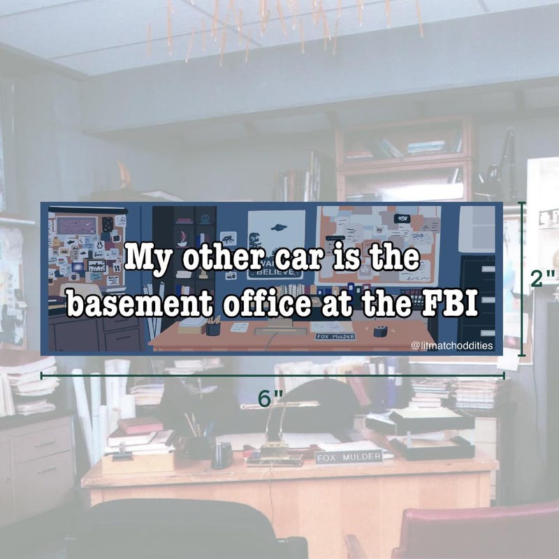 Bumper Stickers X Files - Etsy
