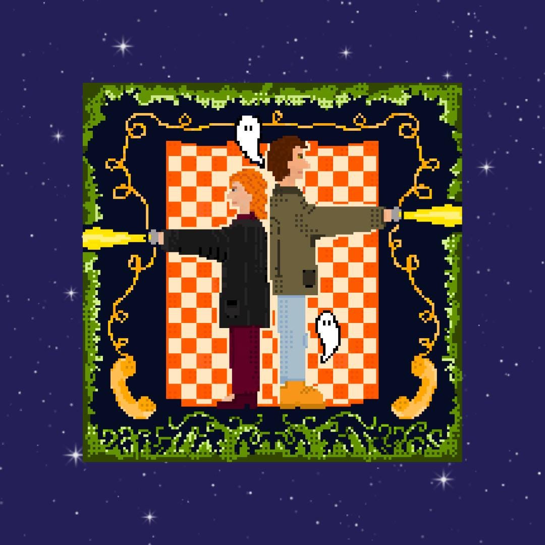 Late Nights Pixel Art X-files Sticker - Etsy