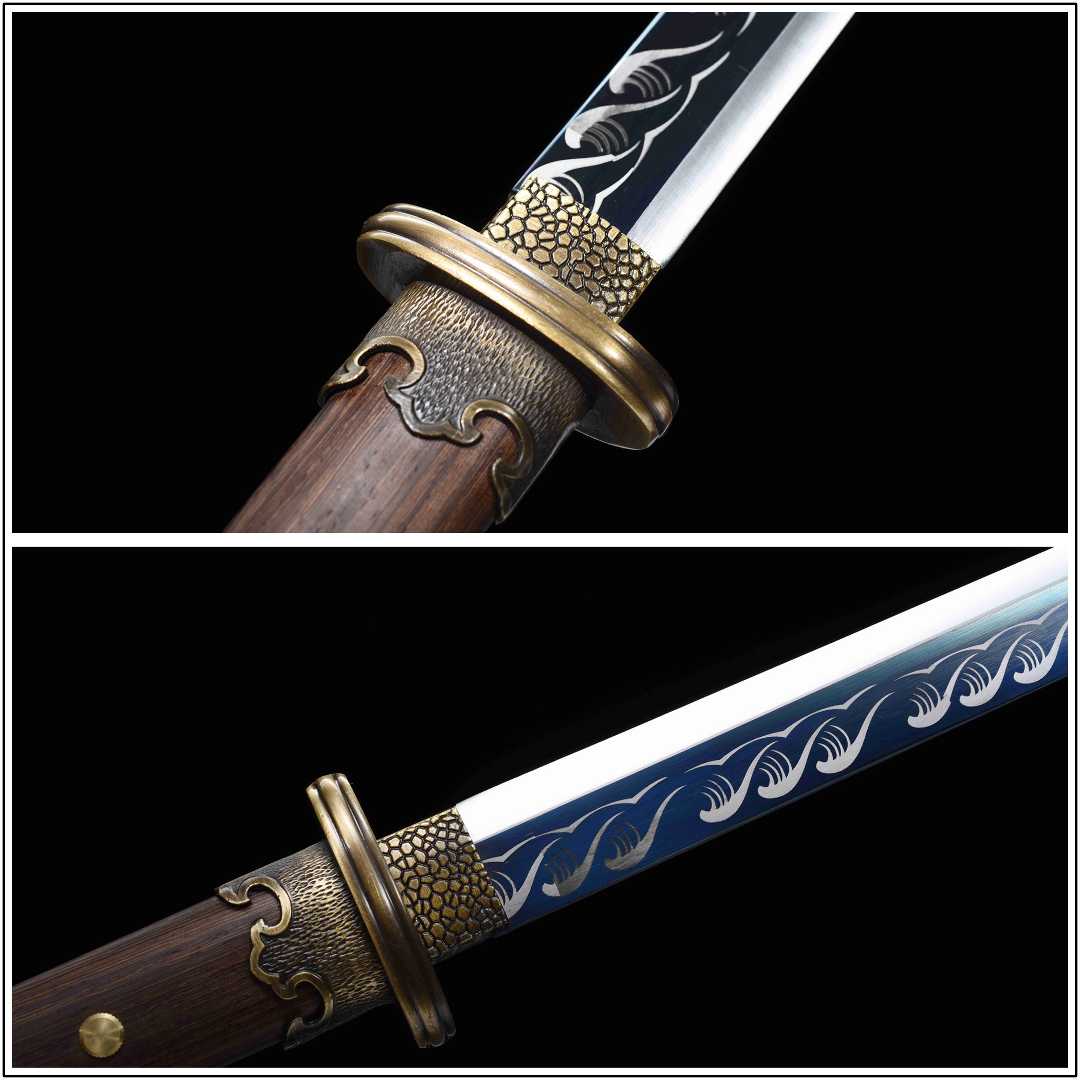 Ring-headed Tang Sword,samurai Sword Katana Real Samurai Sword Straight ...