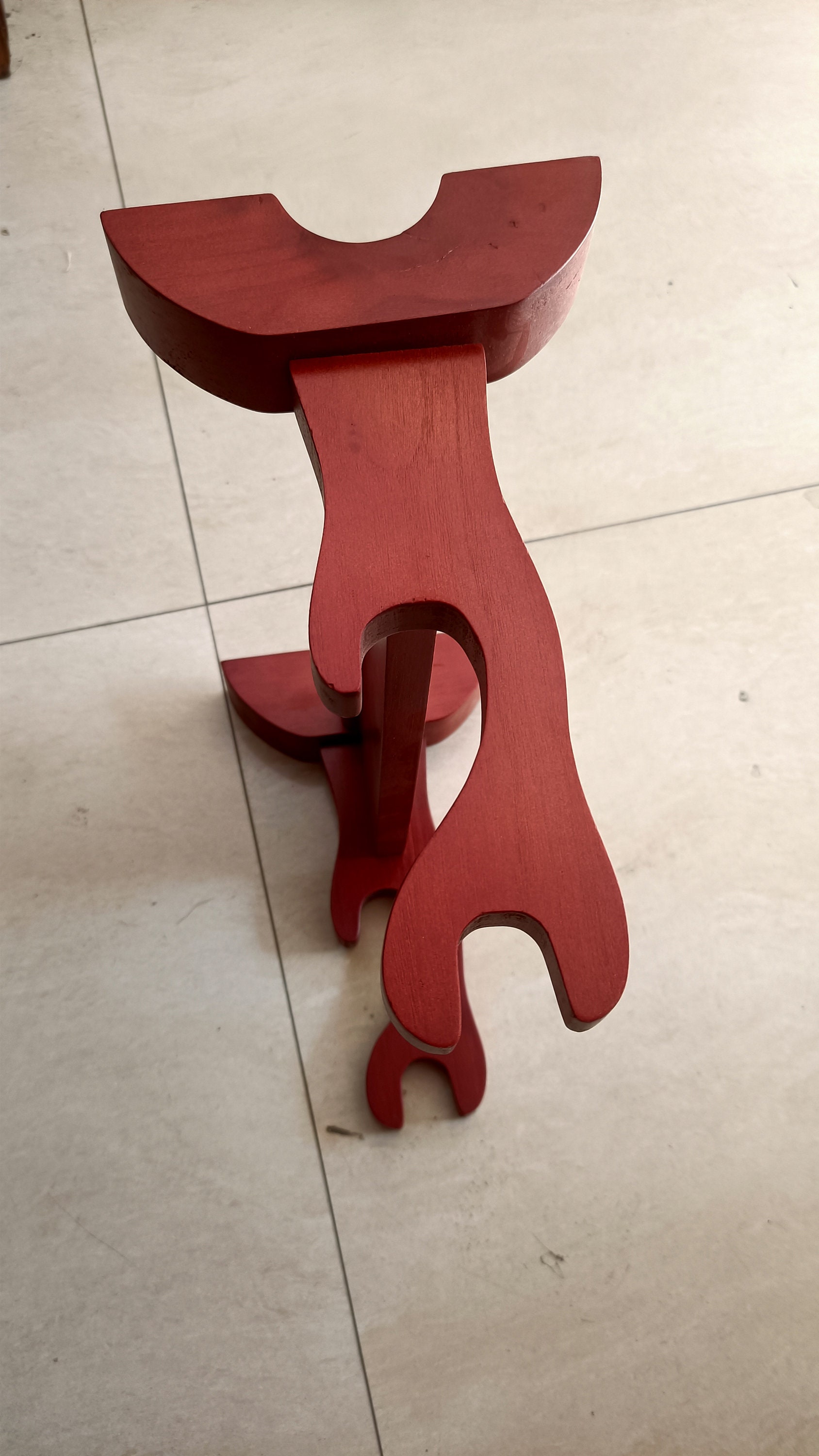 Solid Wood Sword Stand, Sword Stand, Double Warrior Sword Stand ...