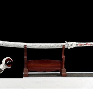 Embroidered Spring Sword,full Tang Samurai Sword Japanese Katana ...