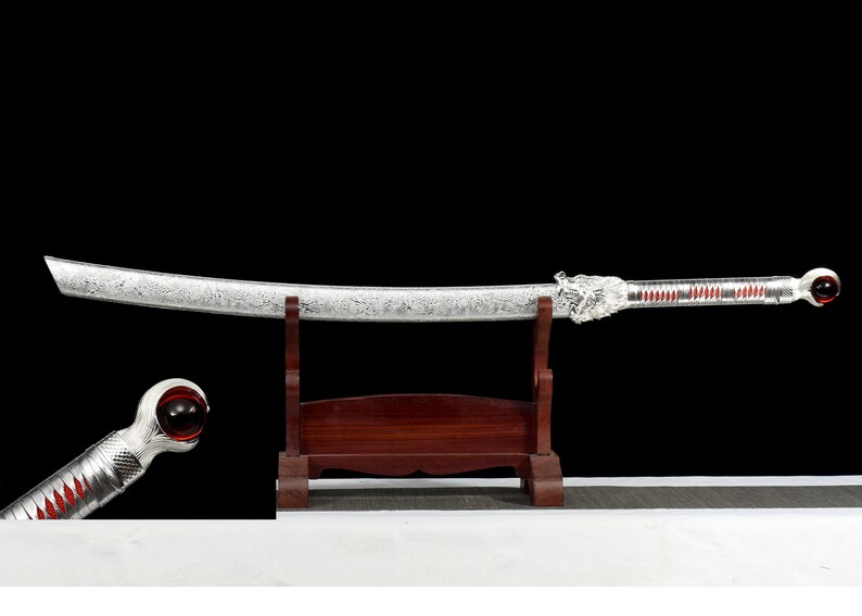 Embroidered Spring Sword,full Tang Samurai Sword Japanese Katana ...