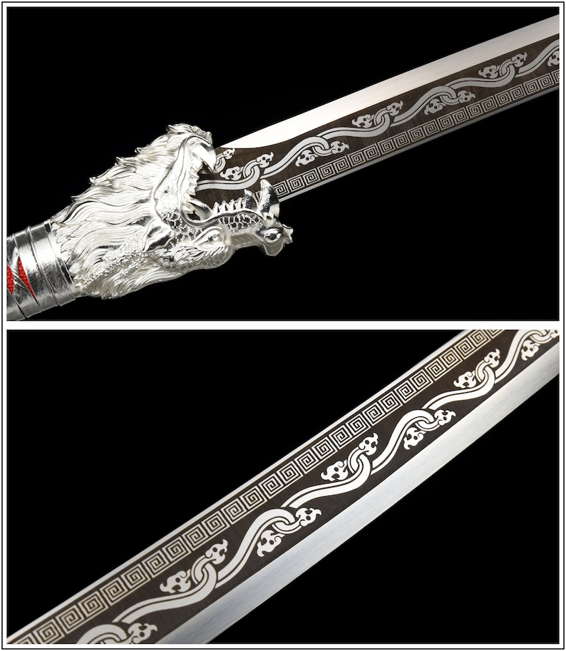 Embroidered Spring Sword,full Tang Samurai Sword Japanese Katana ...