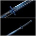Embroidered Spring Sword Handmade Manganese Steel Full Tang Katana High ...