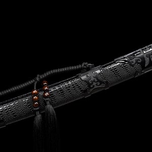 Embroidered Spring Sword,full Tang Samurai Sword Japanese Katana ...